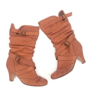 Steve Madden | Shoes | Steve Madden Latchh Cognac Slouch Boots Size 85 ...
